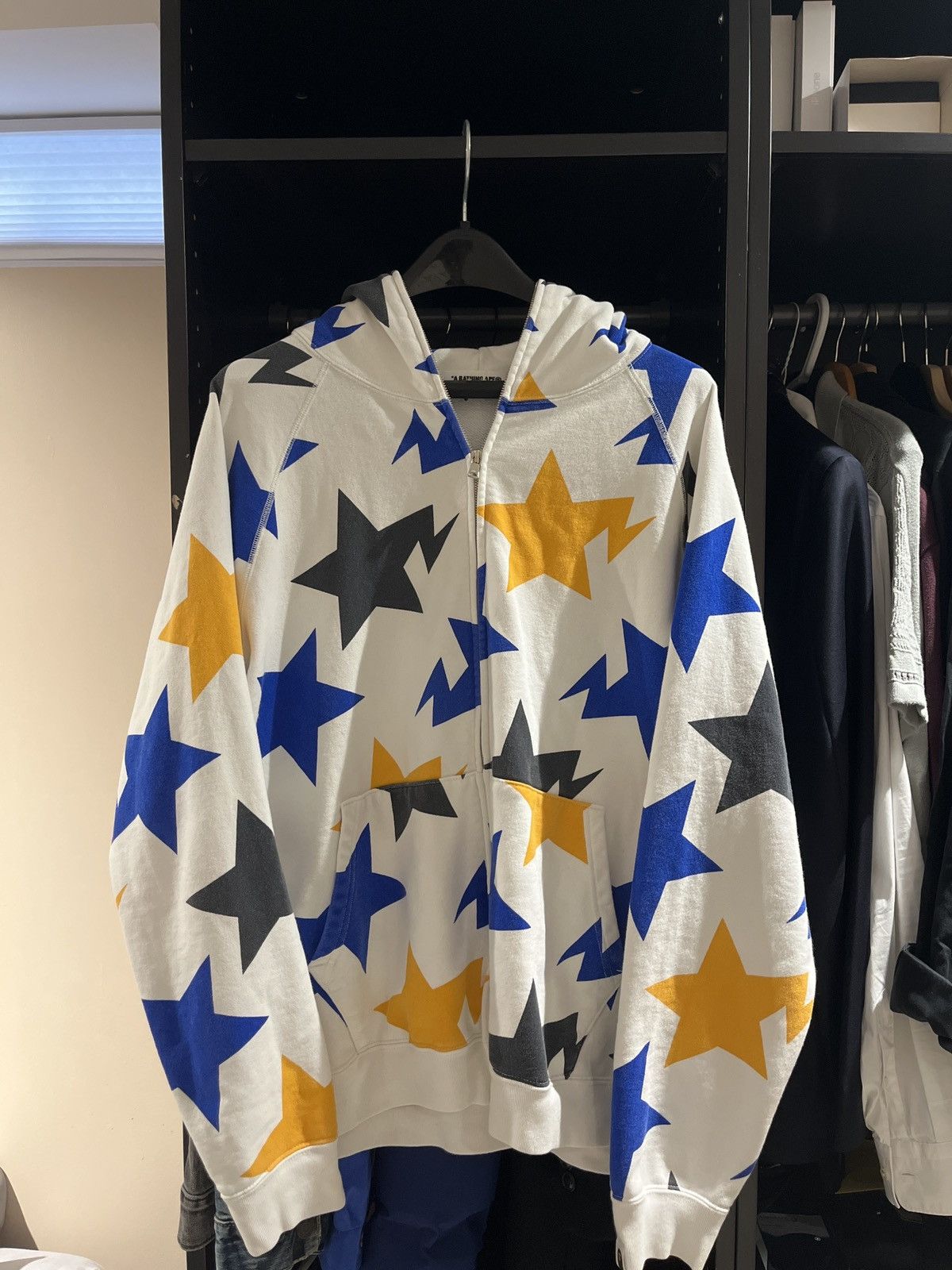 Bape × Nigo Bape Maebashi Sta Pattern Full Zip Hoodie | Grailed
