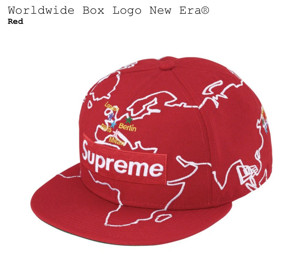 New Era × Supreme × Vintage Supreme Worldwide Box Logo New Era® | Grailed