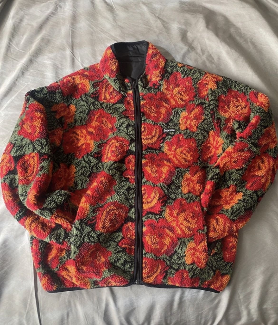 Supreme Supreme Roses sherpa floral fleece | Grailed