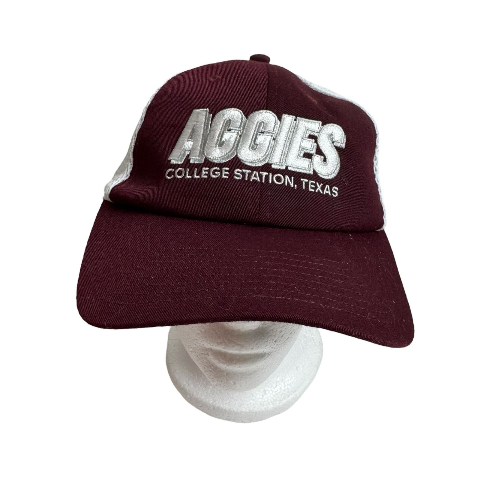 Adidas Texas A&M Aggies College Station Maroon Red White Mesh Cap | Grailed