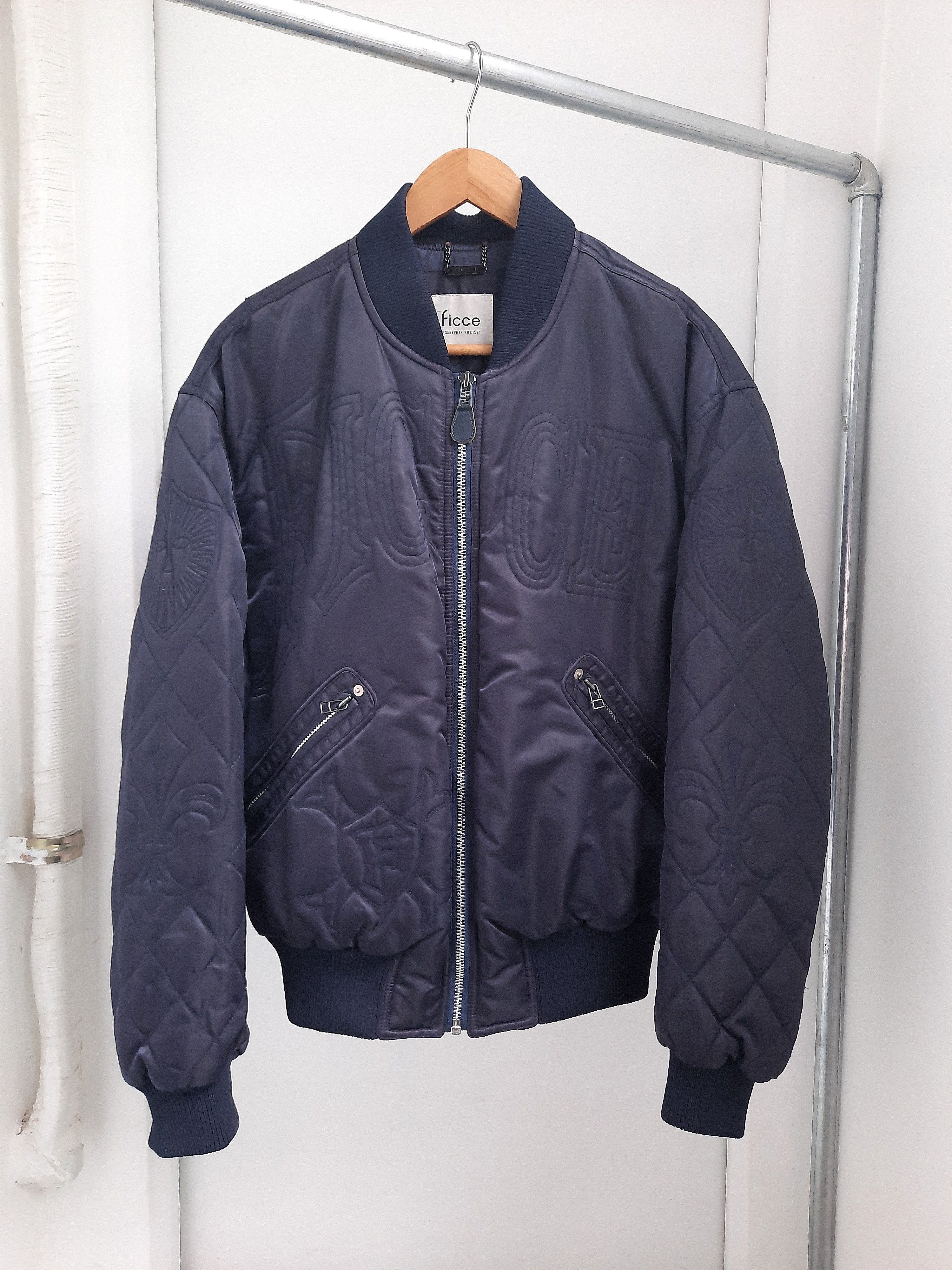 Yoshiyuki Konishi Ficce by Yoshiyuki Konishi Quilted Emblem Bomber ...