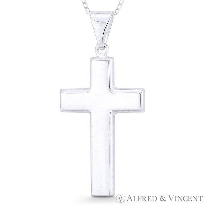 Other Hollow Cast Latin Cross Pendant In 925 Sterling Silver Grailed