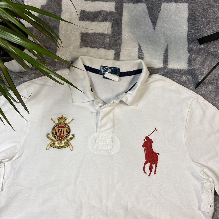 Polo Ralph Lauren VINTAGE POLO RALPH LAUREN RUGBY SHIRT BIGLOGO Y2K 90S HYPE | Grailed