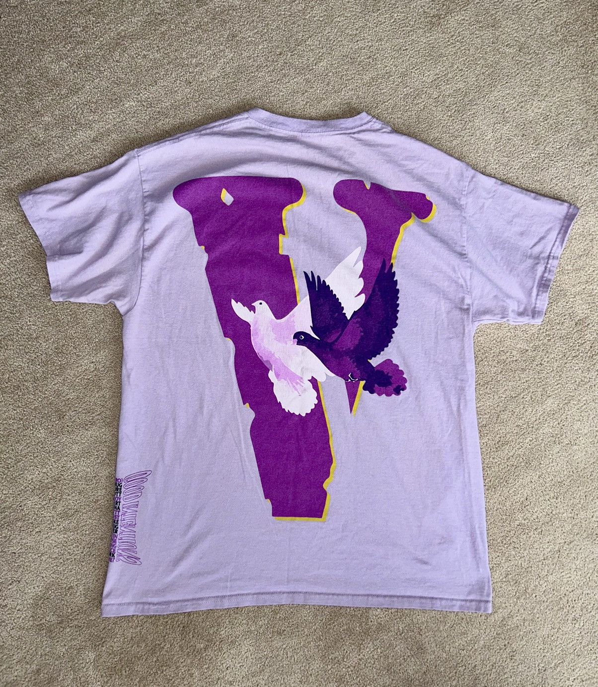 Band Tees × Streetwear Nav x Vlone Good Intentions tracklist tee shirt ...