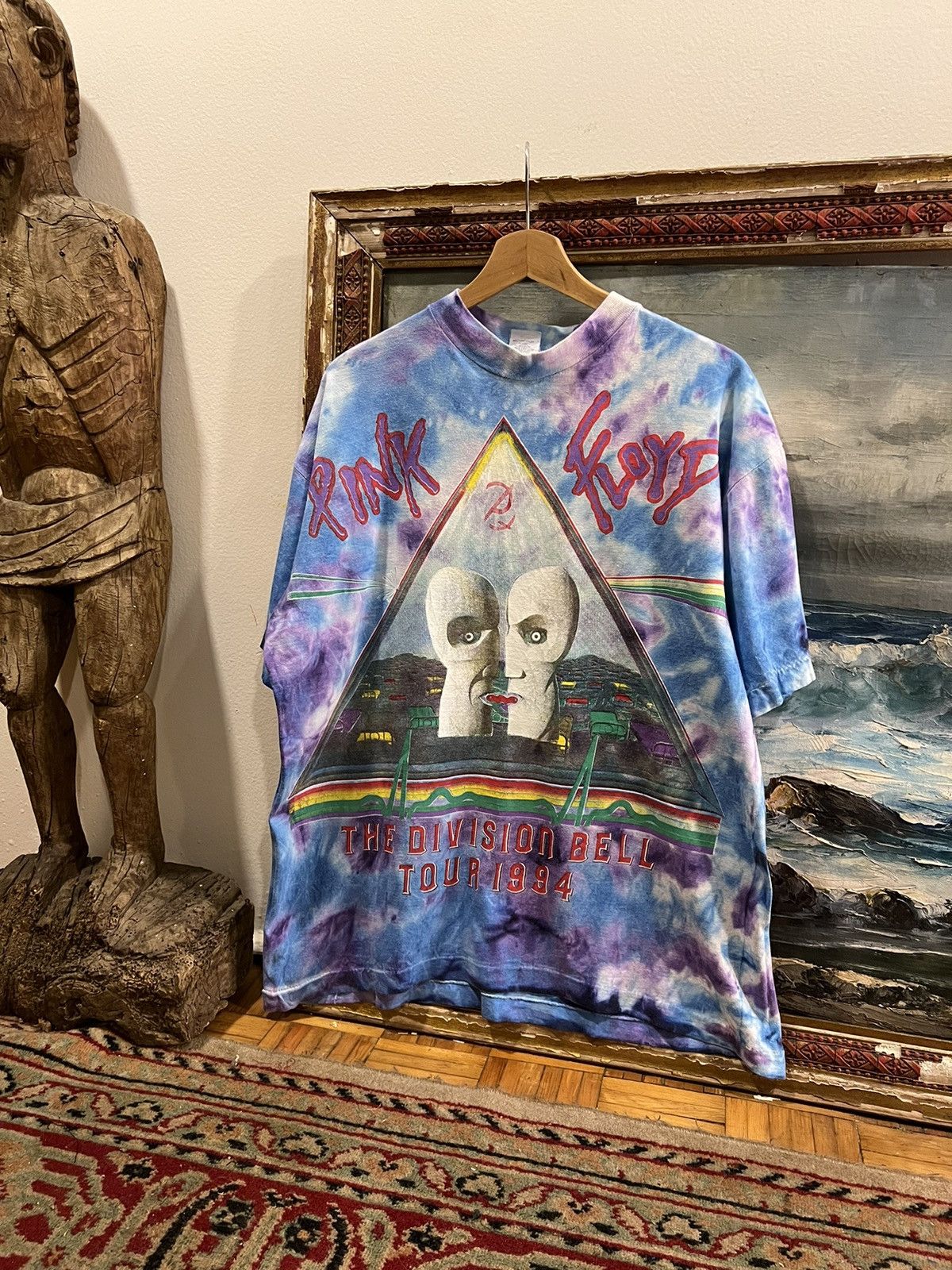 Vintage 1994 Pink Floyd Division Bell Single Stitch Tee | Grailed