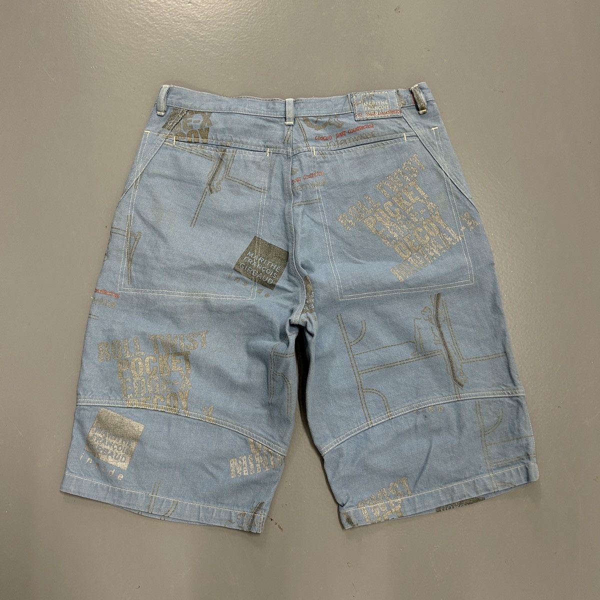 Vintage Crazy vintage y2k MFG Girbaud baggy baby blue jorts hip hop ...