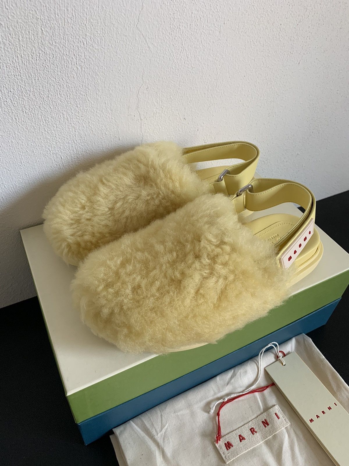 Marni Marni Fur Sandals | Grailed