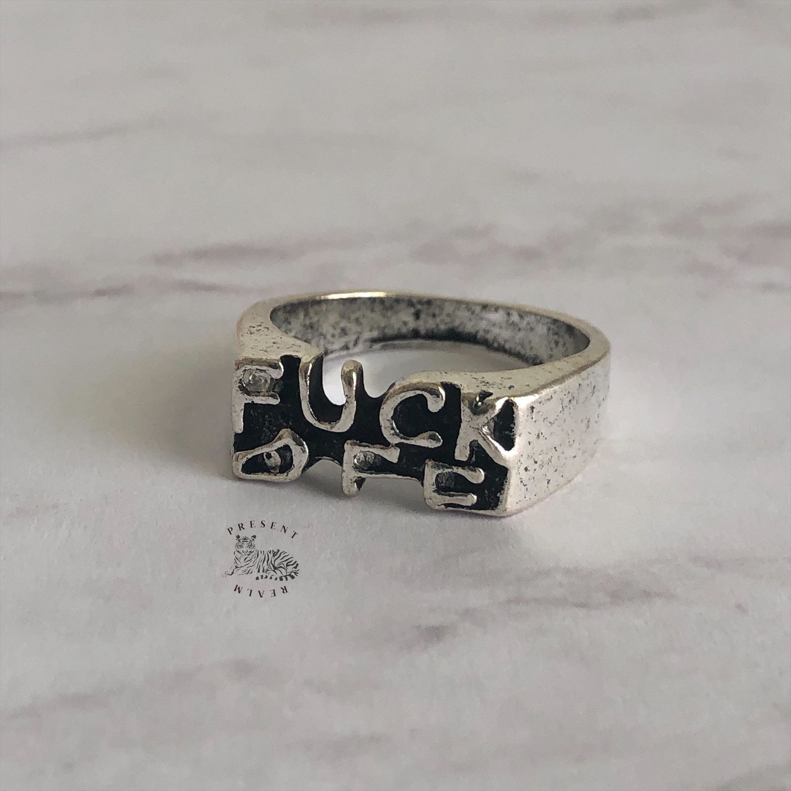 Vintage F Off Ring (Available sizes 7 and 8) | Grailed