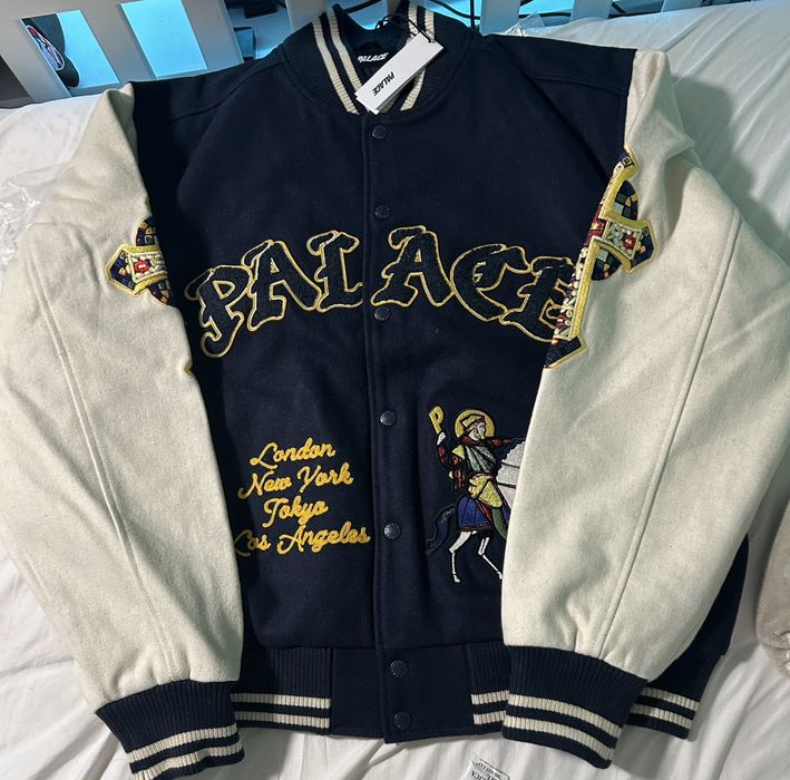 Palace Palace saints varsity jacket | Grailed