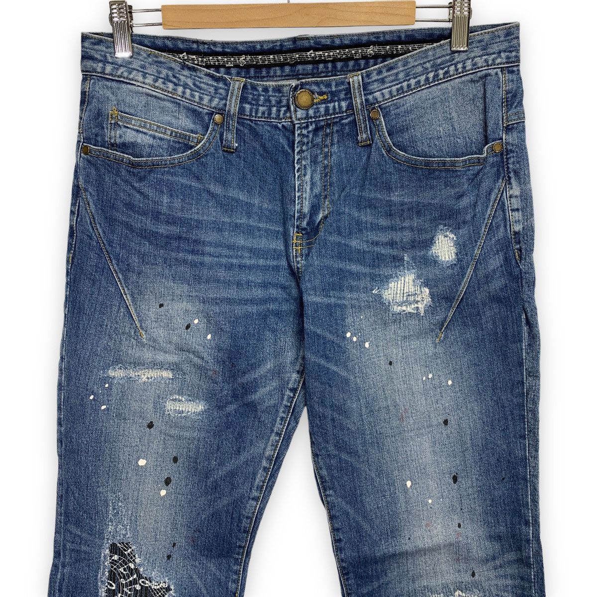 Number (N)ine Number nine distressed denim jeans | Grailed