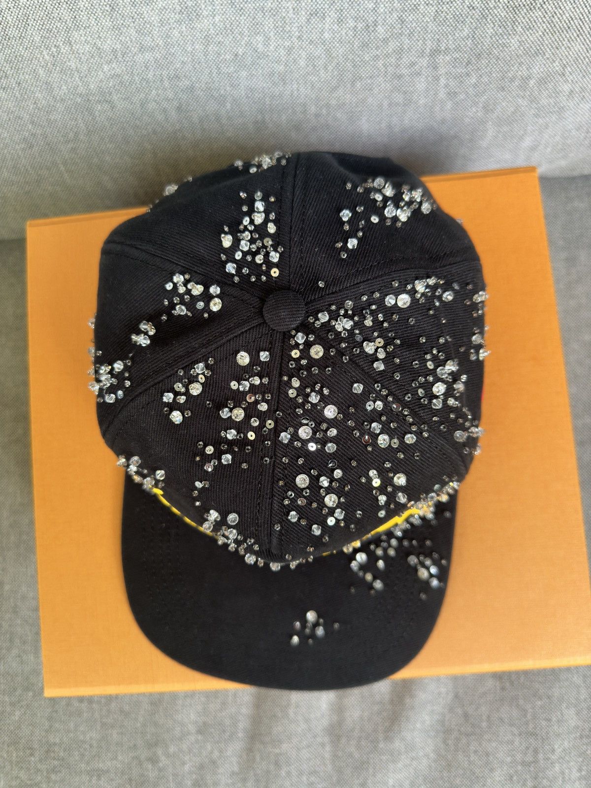 Louis Vuitton × Virgil Abloh Louis Vuitton x Virgil Crystal script hat | Grailed