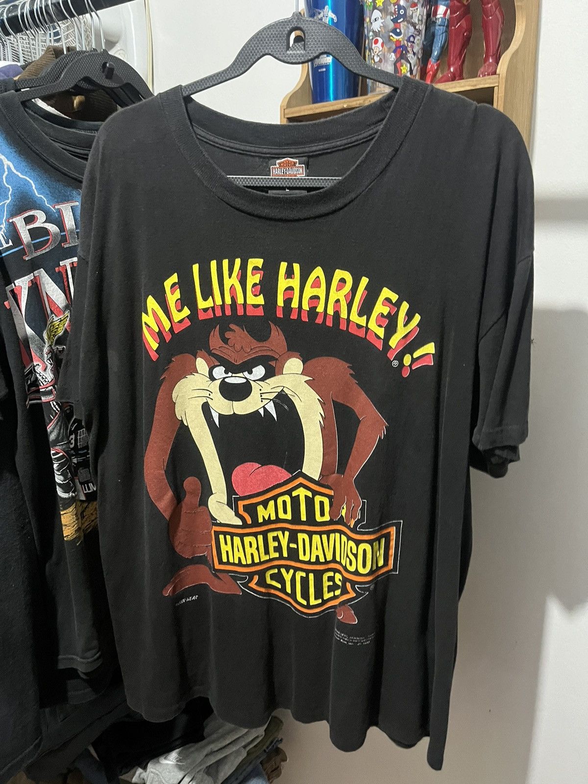 Vintage Vintage 1993 Harley Davidson x Taz Looney Tunes | Grailed