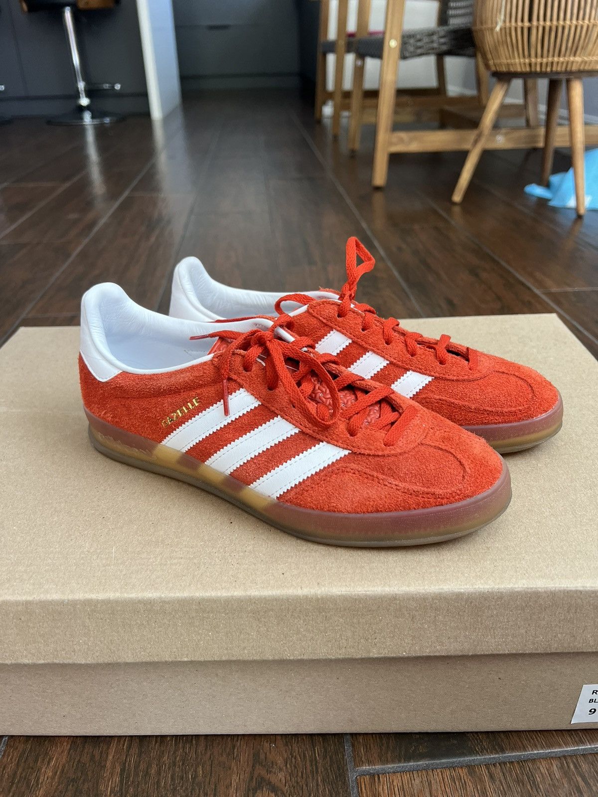 Adidas Adidas gazelle indoor blood orange | Grailed