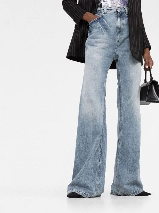 Balenciaga Blue "The Lost Tape" Flared Jeans | Grailed