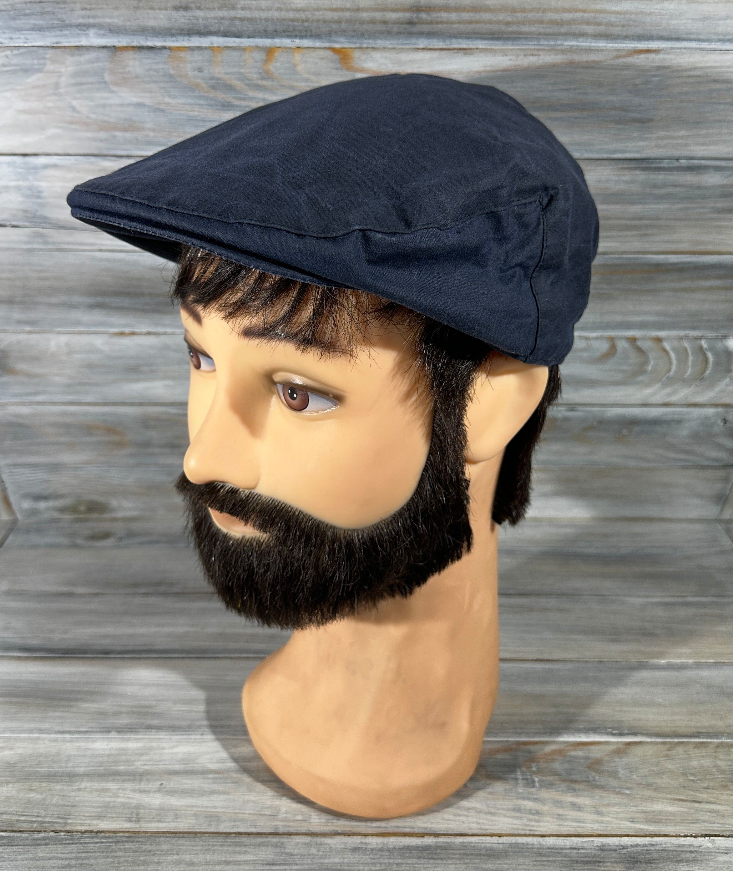 Barbour Barbour Wax Flat Cap Navy England Style Waxed Cotton Hat | Grailed