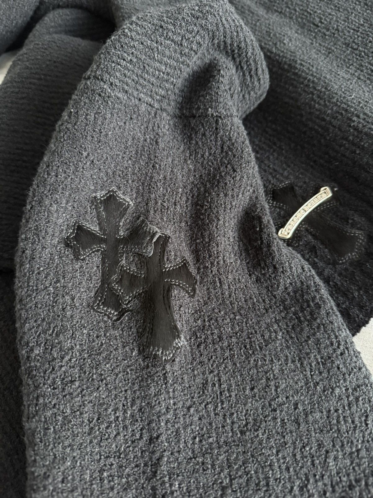 Chrome Hearts Pima Cotton Hoodie with Hair Patches | Grailed