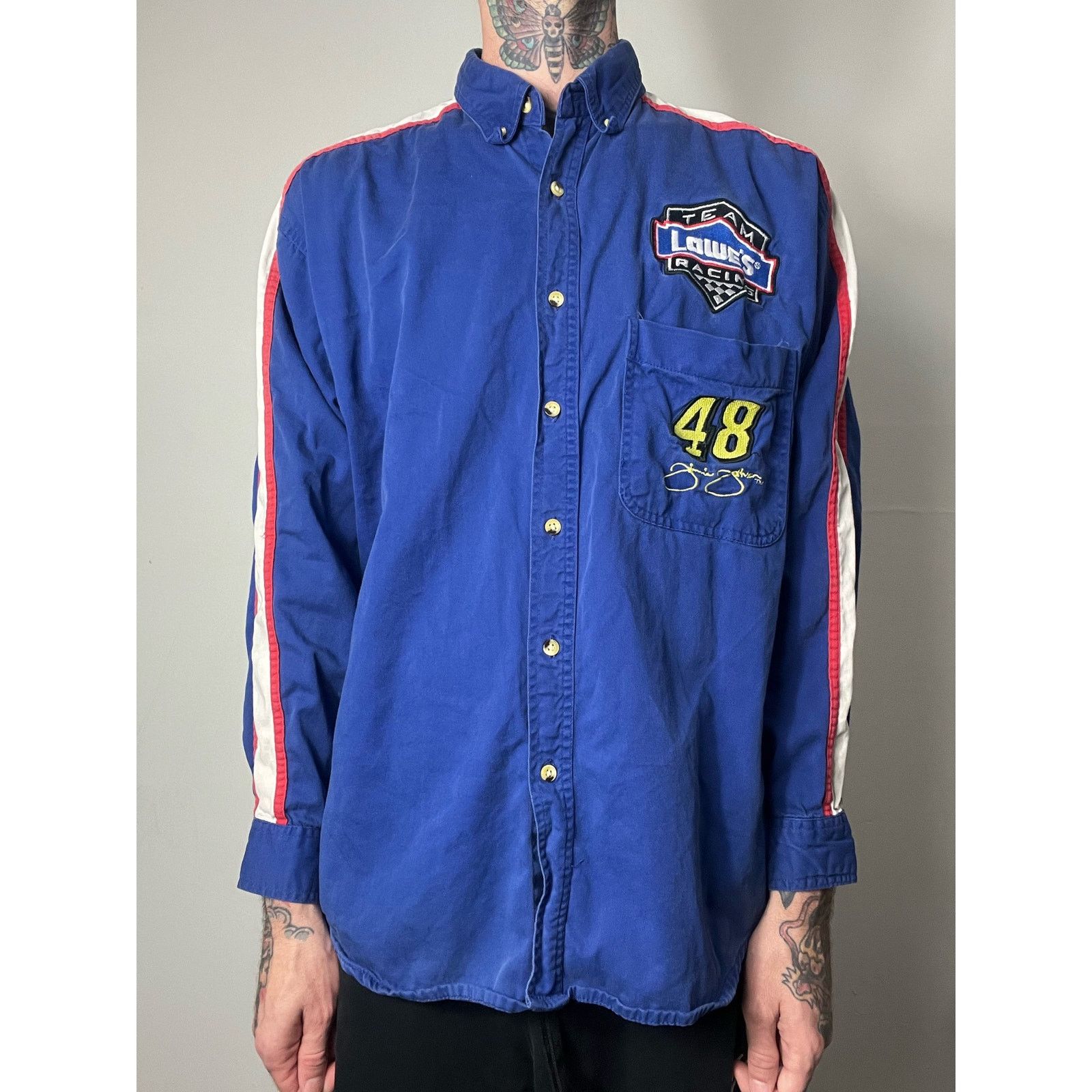 NASCAR × Streetwear × Vintage Vintage Nascar Button Down Racing Shirt ...