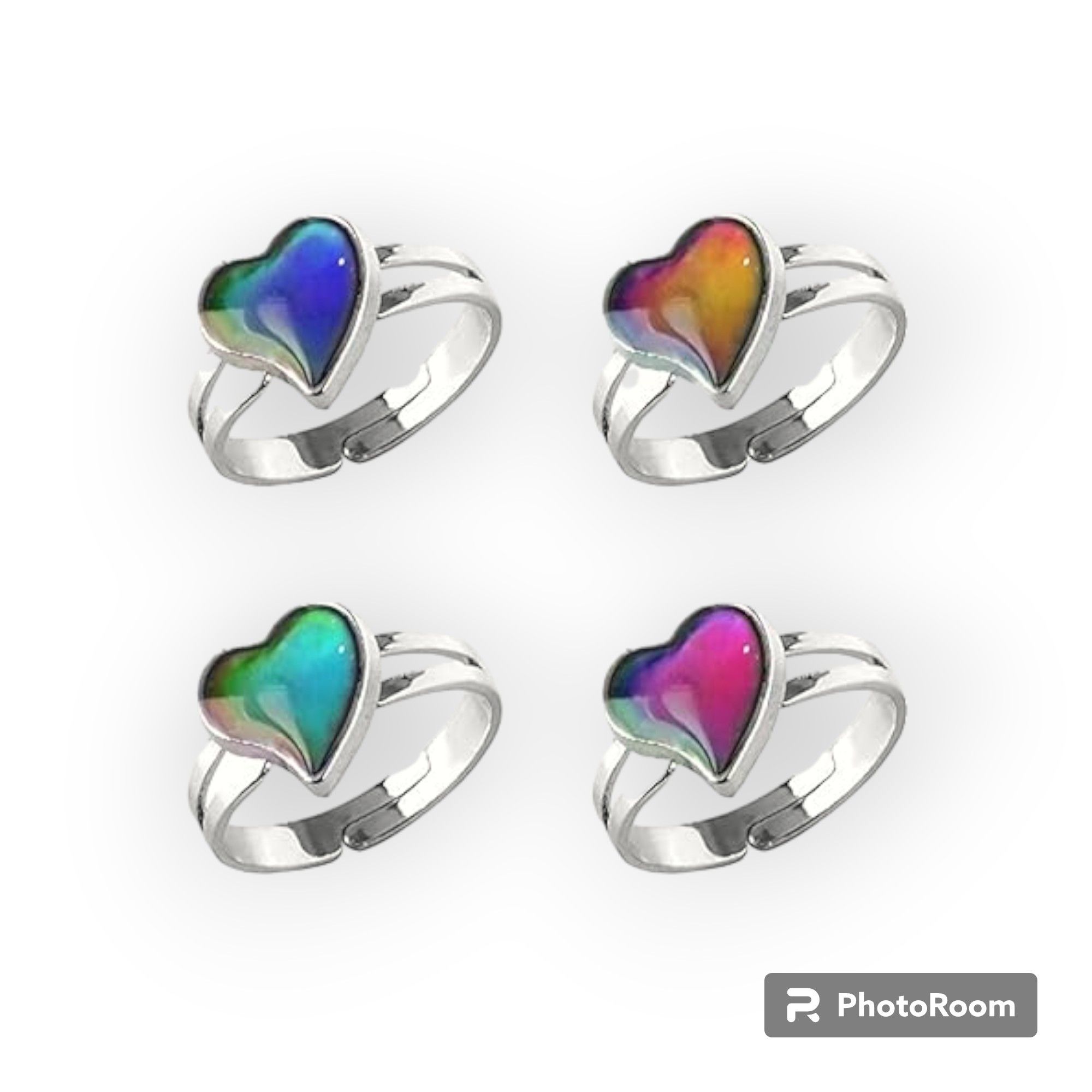 Other Mood Ring Heart Shaped Changing Color Emotion | Grailed