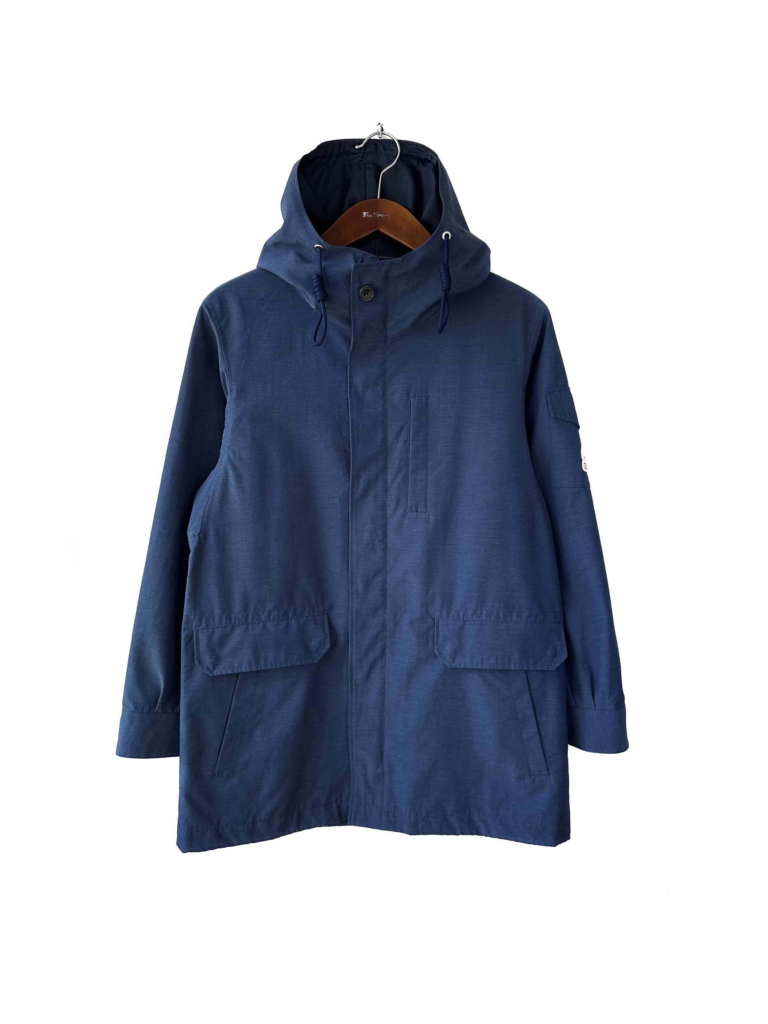 Beams Plus Gerald & Stewart X Beams Fidelity blue rain jacket | Grailed