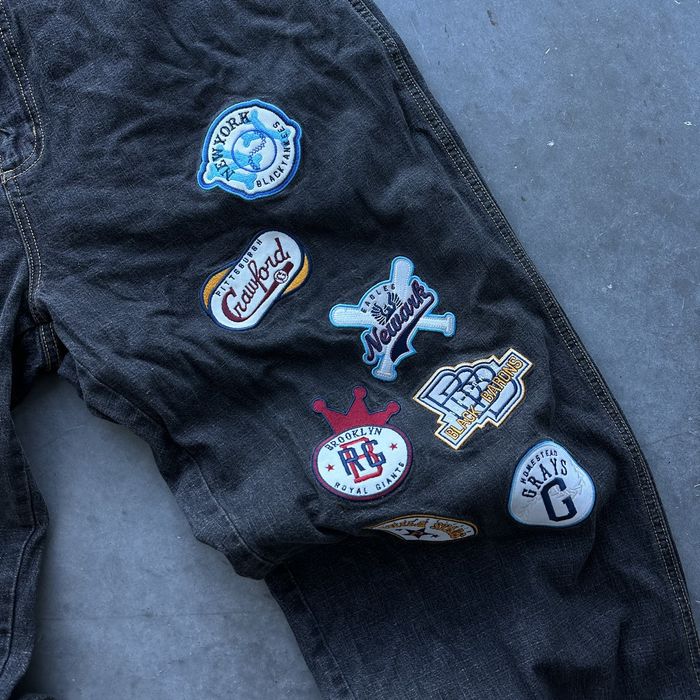 Vintage Crazy Vintage Y2K Baggy Jeans Wide Leg NBA Patch JNCO Skater ...