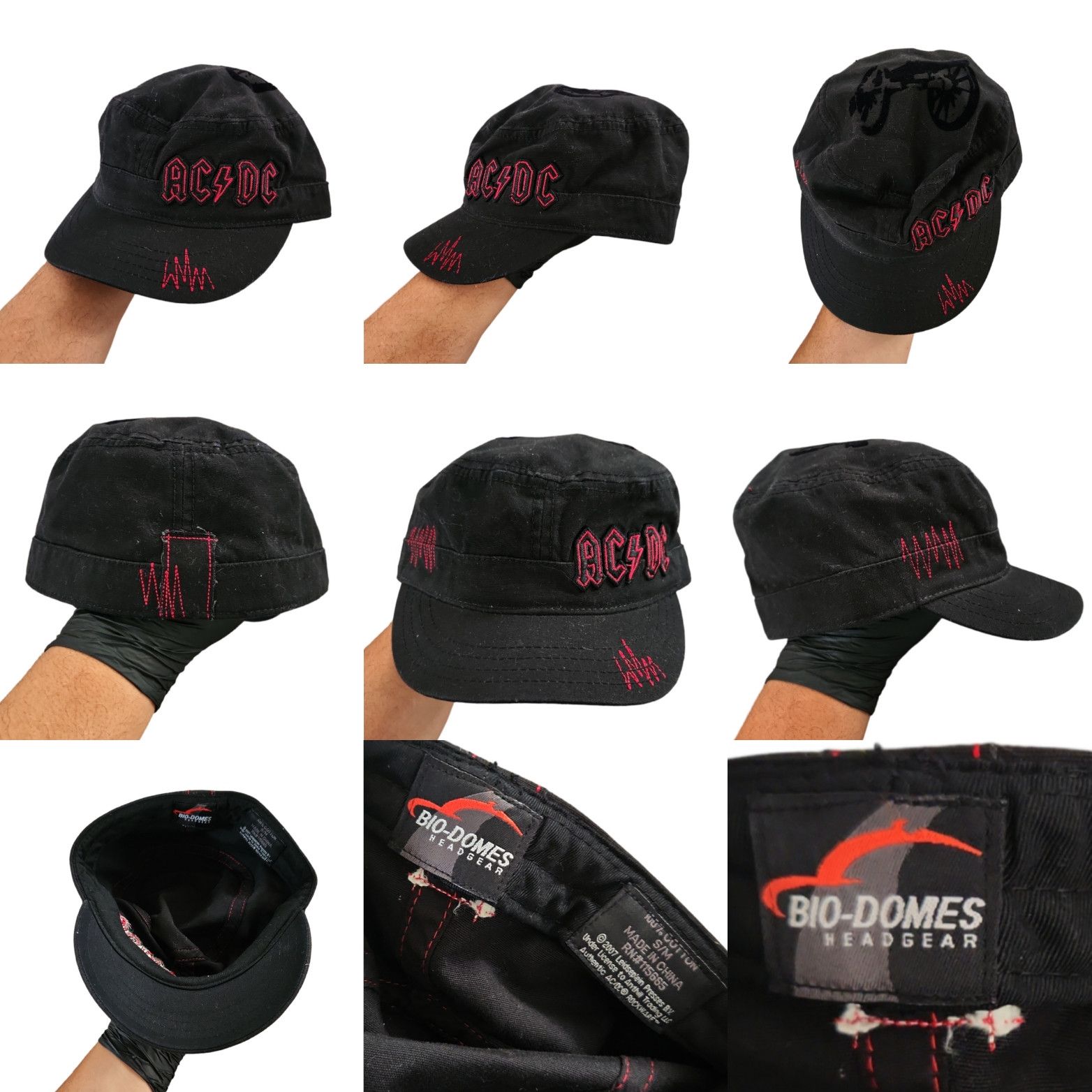 Vintage AC/DC Cadet Miltary Fitted S-M Hat Cap Rock Band Dad Mom | Grailed