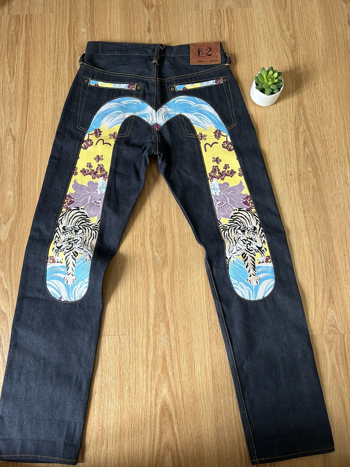 Evisu × Japanese Brand × Streetwear Evisu jean Tiger edition | Grailed