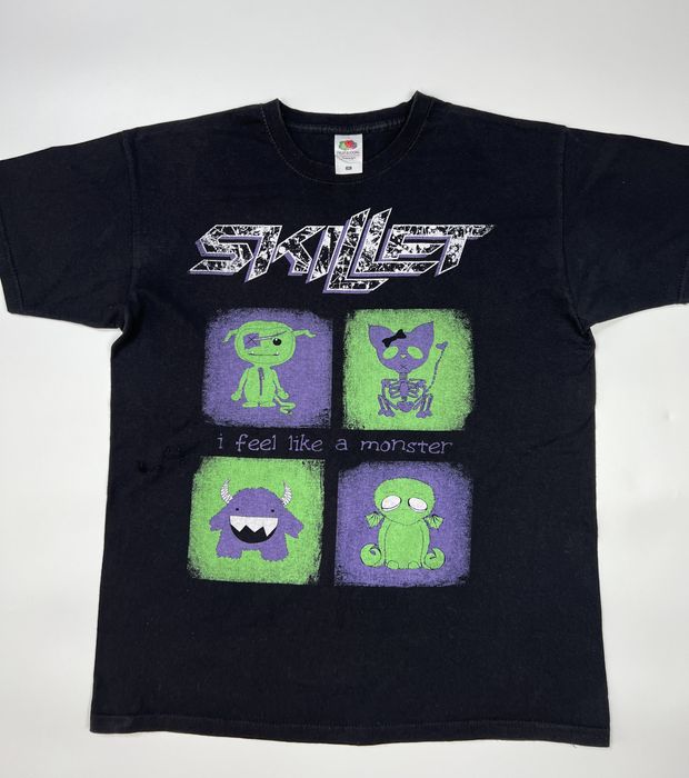Band Tees Skillet Feel Like A Monster 2 Sides Printed T-Shirt | Grailed