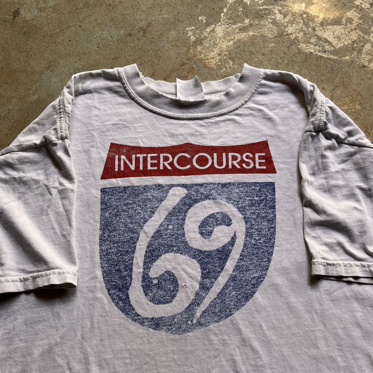 Vintage Casual Vintage Intercourse 69 Route Sign Sex Parody Punk Tee ...