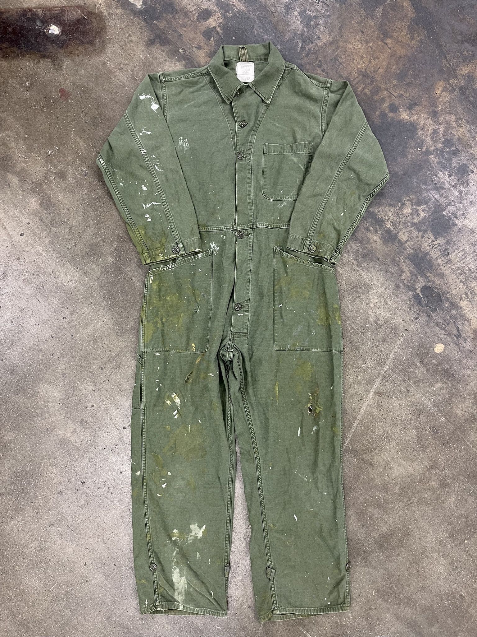 Vintage Vintage 1980's Stained and Painted US Military Coveralls | Grailed