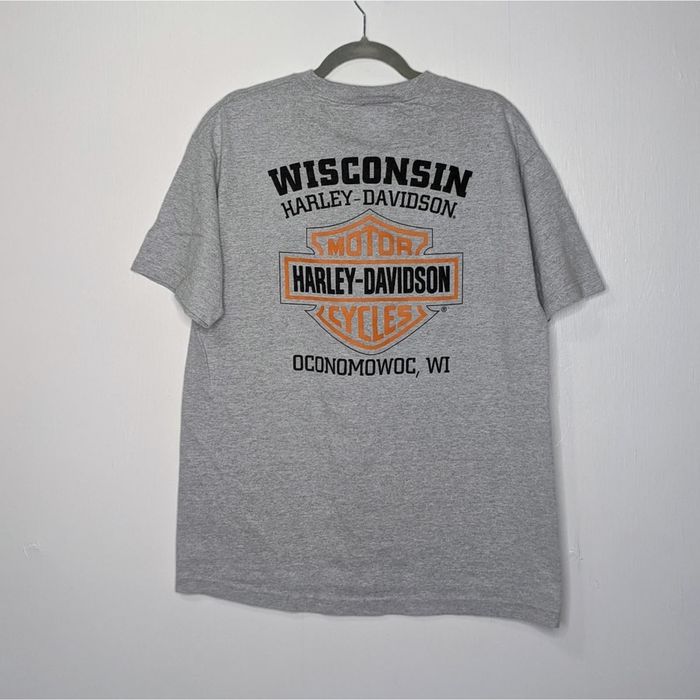 Harley Davidson Harley Davidson Logo Crest Biker WI Gray HD Large ...