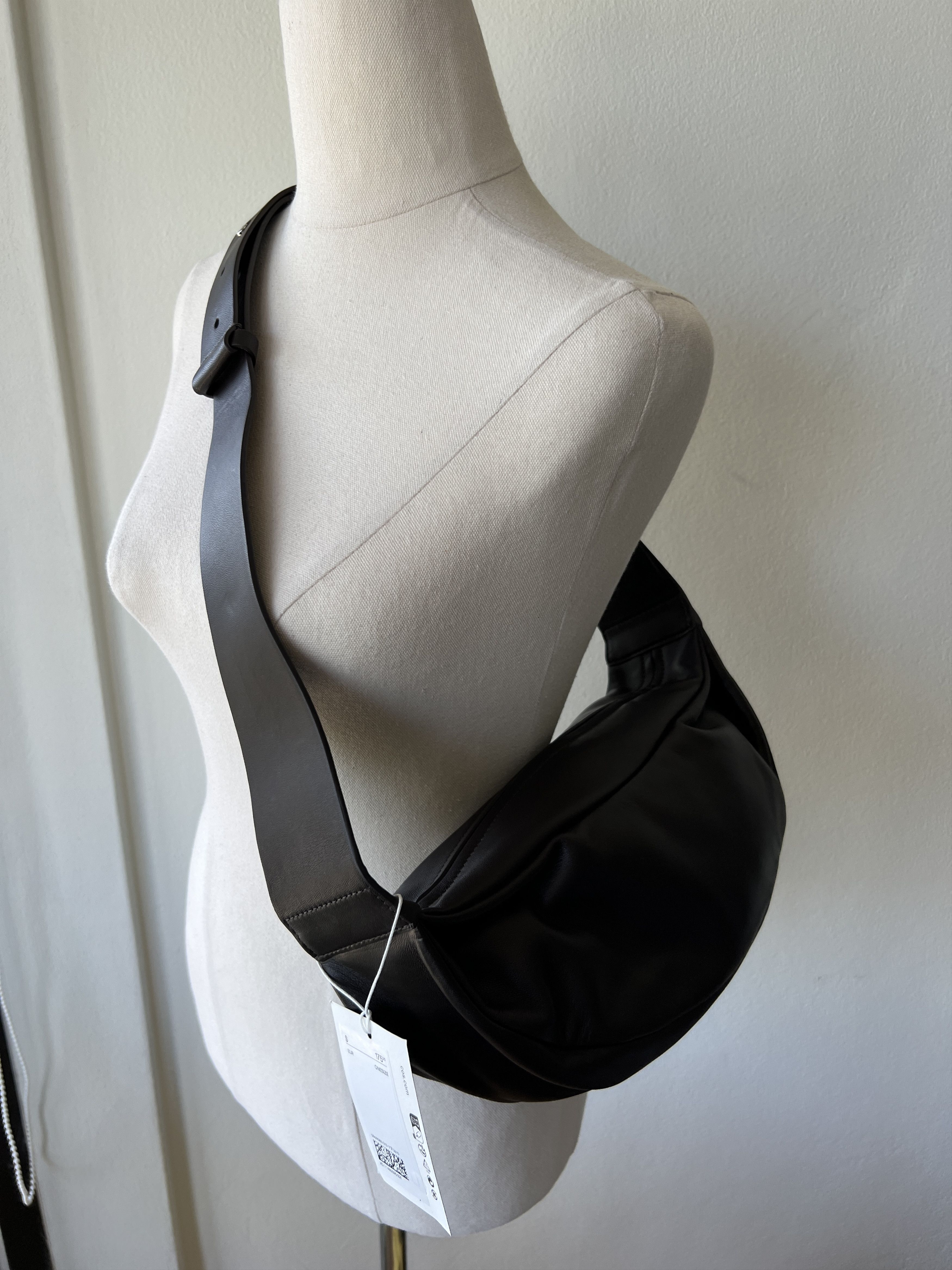 Cos leather crossbody sling bag shoulder swing | Grailed