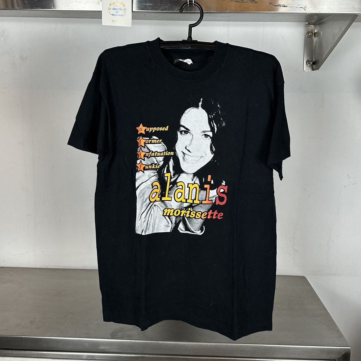 Vintage Vintage 1999 Alanis Morissette The Junkie Tour Promo T-shirt ... Vintage Vintage 1999 Alanis Morissette The Junkie Tour Promo T-shirt ...