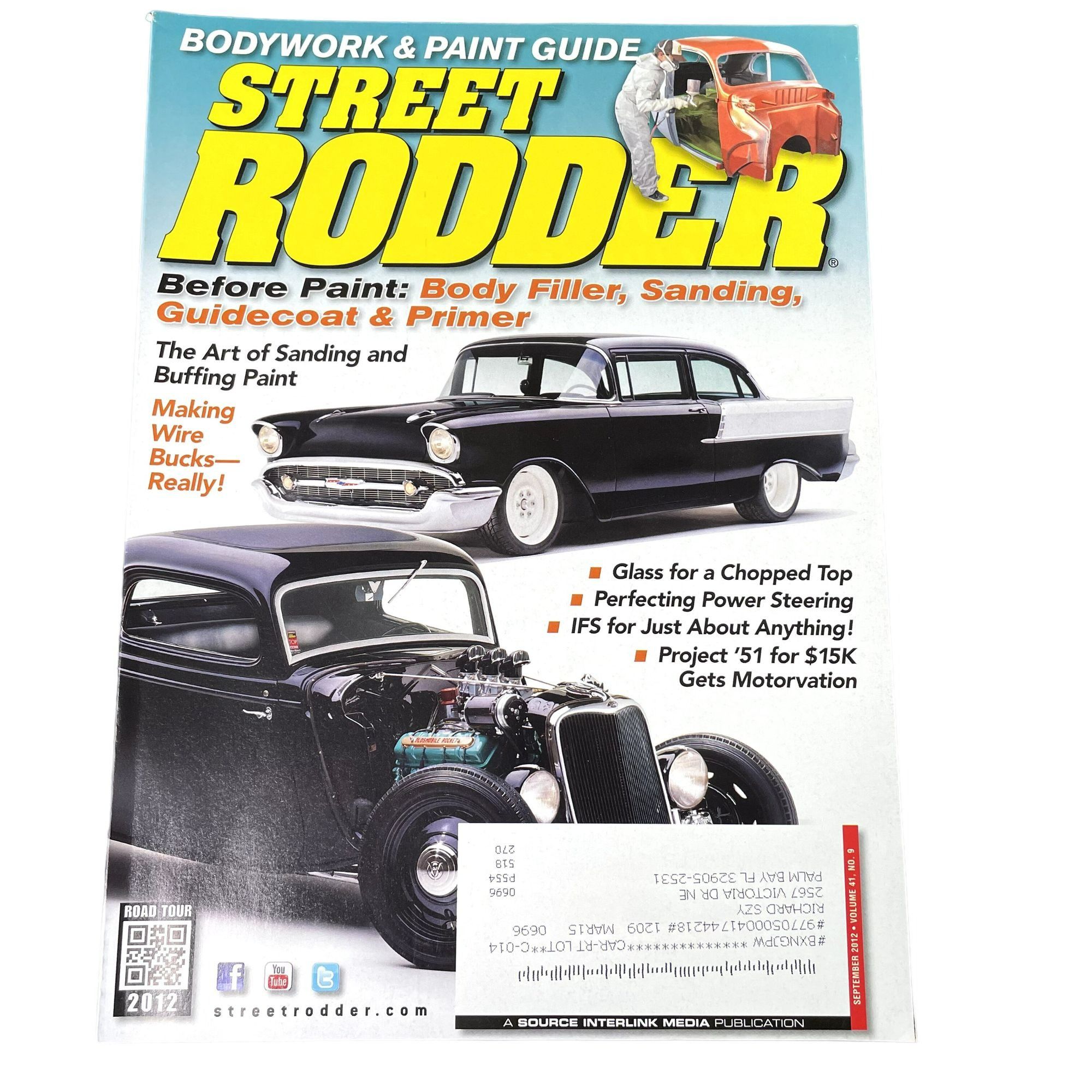 Vintage Street Rodder Magazine September 2012 u Vol 41 No 9 Car Re ...