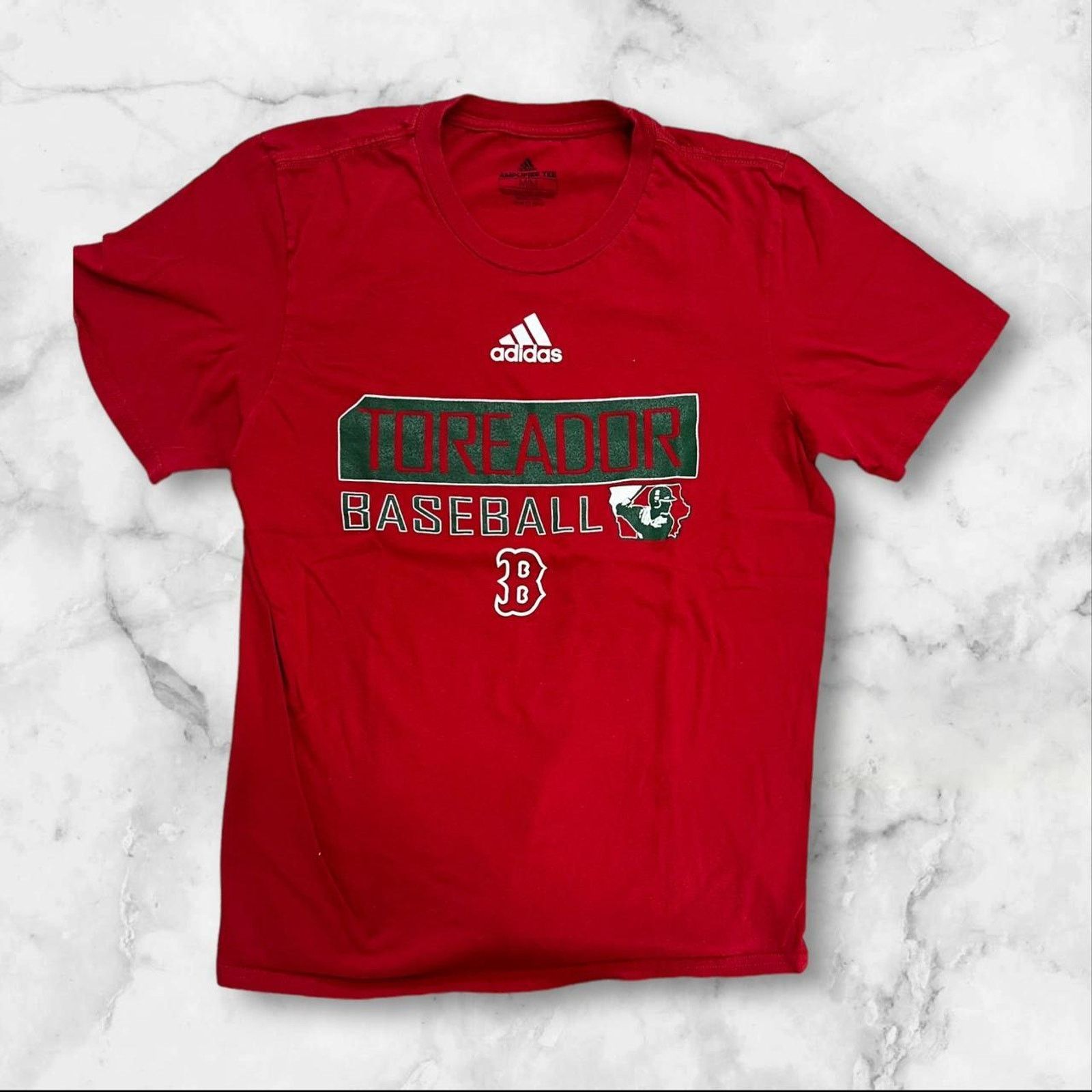 Adidas Adidas Boone High School Toreadors red baseball t shirt | Grailed