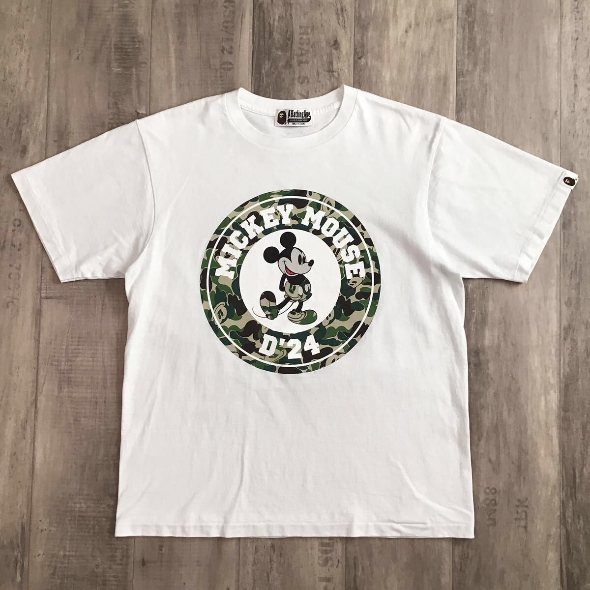 Bape × Disney BAPE × Disney ABC camo Mickey Mouse T-shirt a bathing ape ...