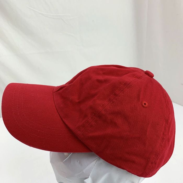 Bally Unbranded Womens Blank Red Ball Cap Hat Adjustable Baseball | Grailed