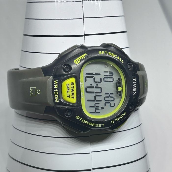 Timex Timex Ironman Triathlon Indiglo 100MWR Stainless Steel Watch ...