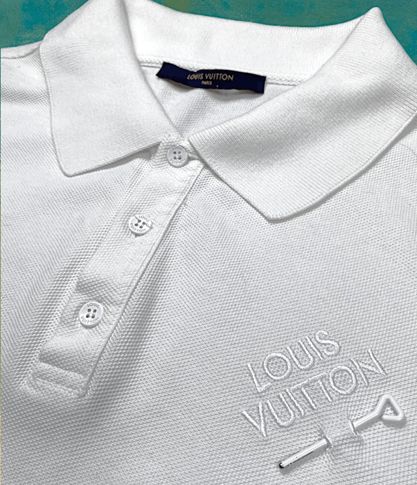 Louis Vuitton Archival Vintage Louis Vuitton Pin polo t shirt buttons ...