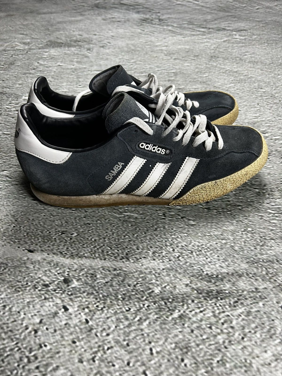 Adidas × Streetwear Adidas Samba Sam Super Suede navy blue shoes | Grailed