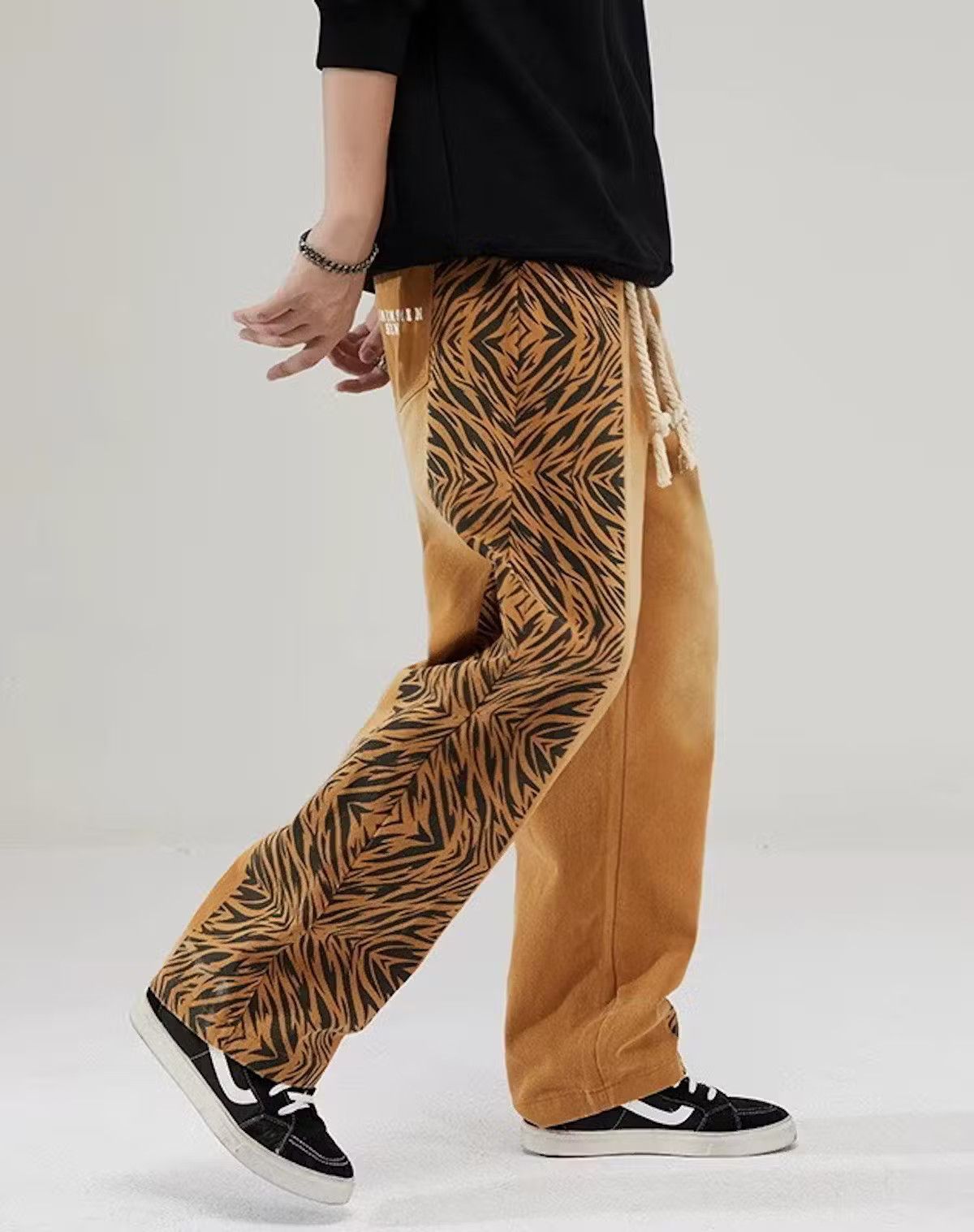 Japanese Brand × Streetwear × Vintage Side animal tiger print pants ...