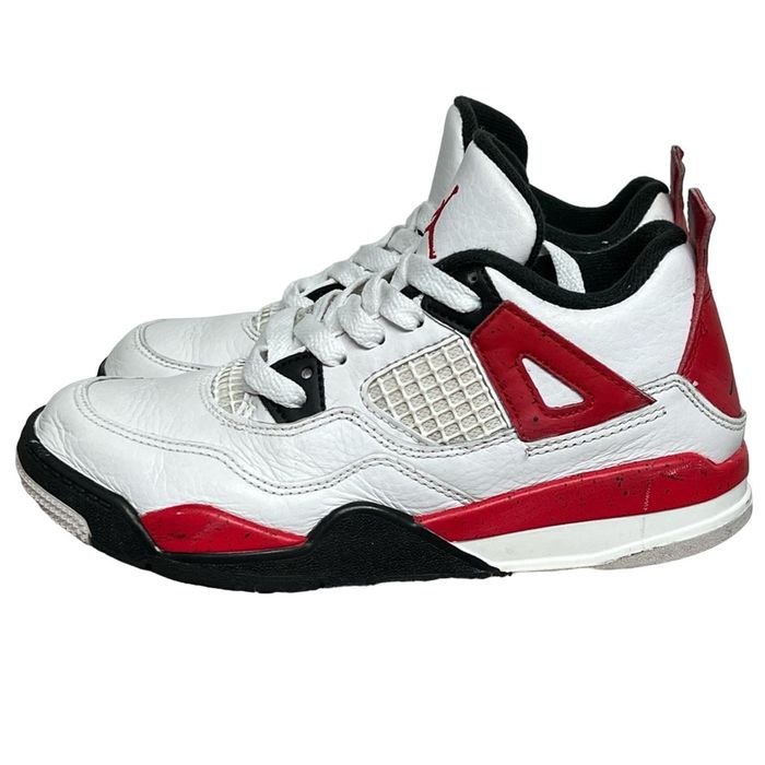 Jordan Brand Nike Air Jordan 4 Retro Red Cement White Black PS SIZE 1Y ...