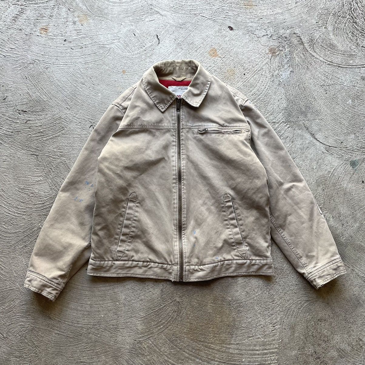 Streetwear × Vintage Vintage Sunfaded Detroit Work Jacket Paint ...