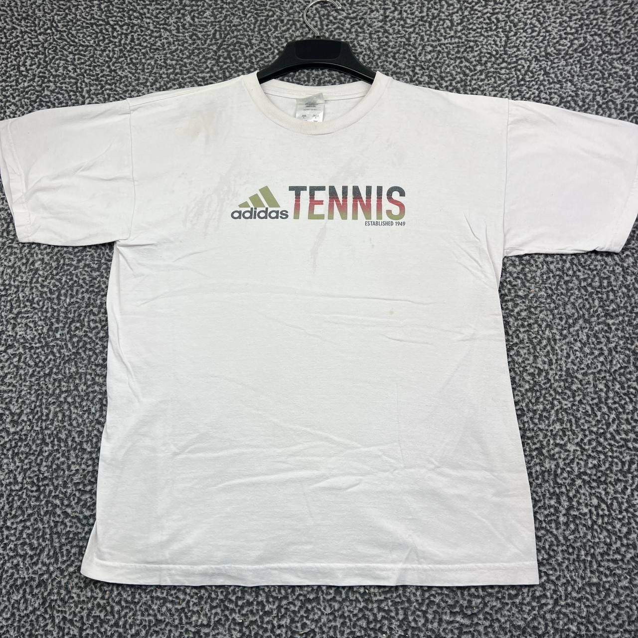 Adidas Adidas Tennis Shirt Men Graphic Short Sleeve Cotton Y2k L | Grailed