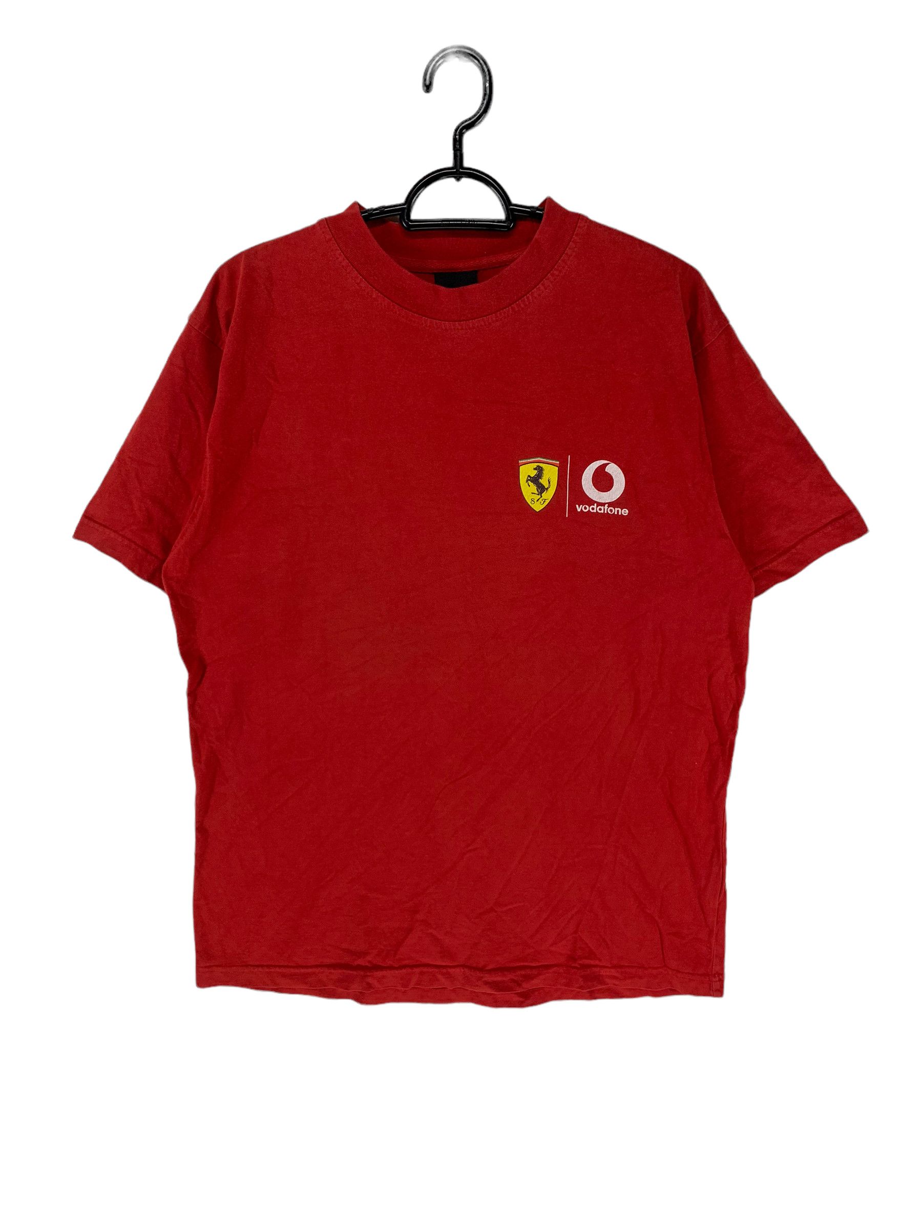 Ferrari × Racing × Vintage Ferrari vodafone logo vintage tshirt | Grailed