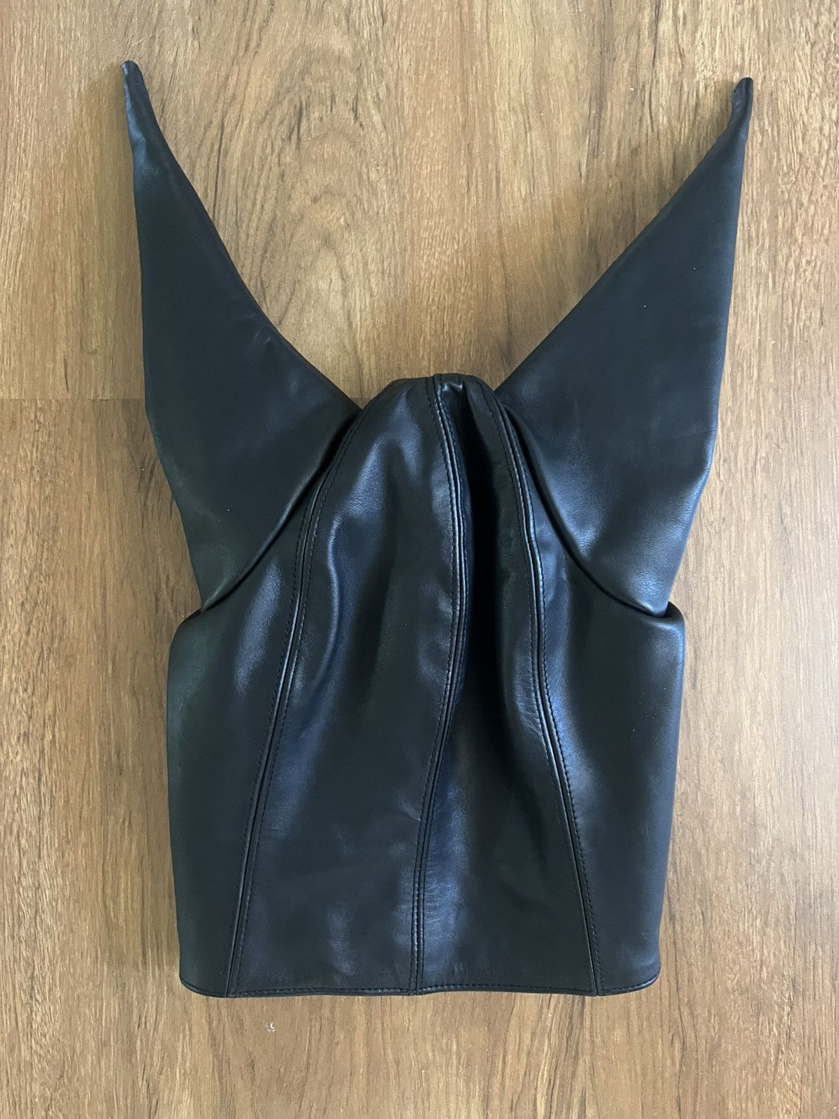 Anonymous Club Anonymous Club / Shayne Oliver Group Black Leather Dunce ...