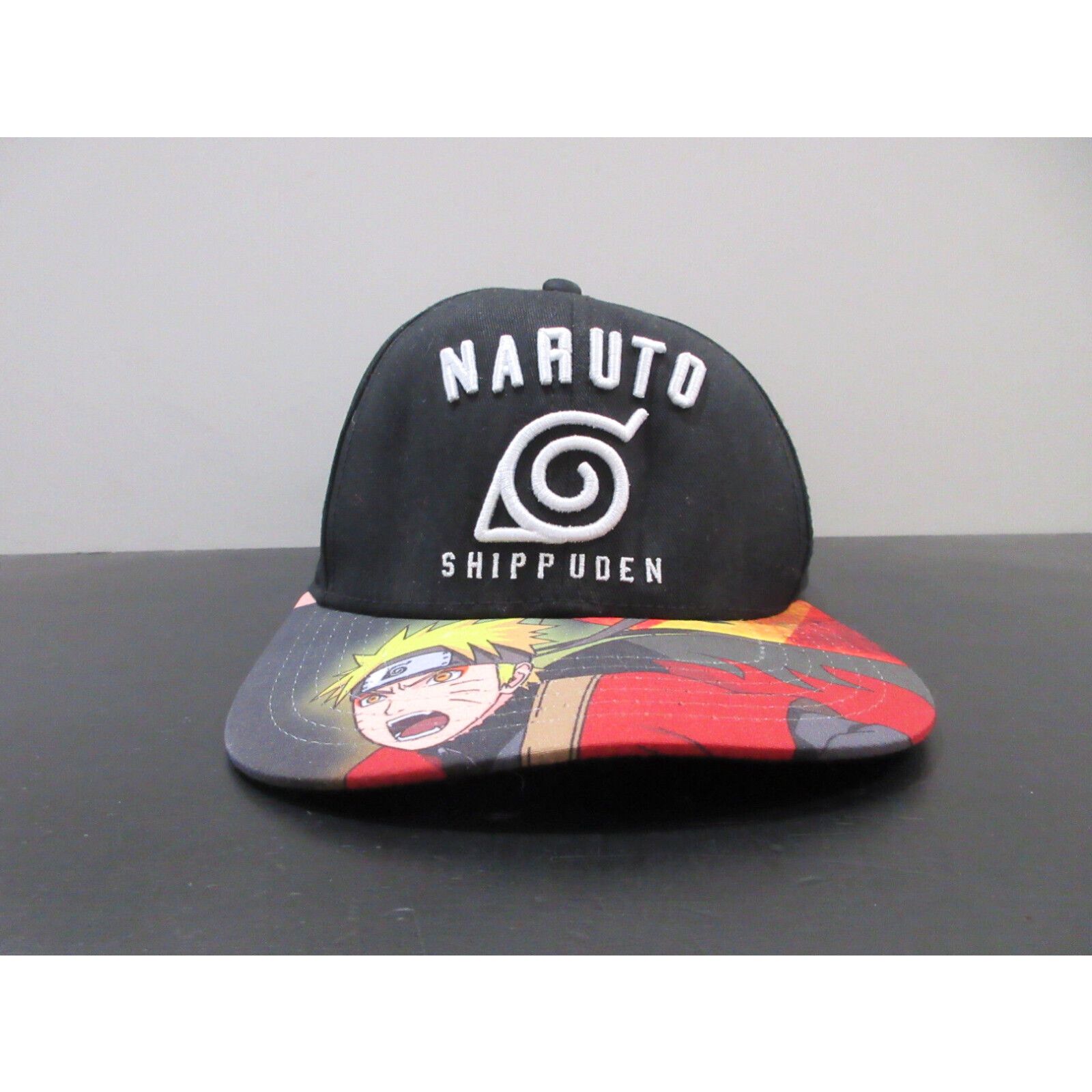 Vintage Naruto Hat Cap Snap Back Black Red Shippuden Anime Japan Comic ...