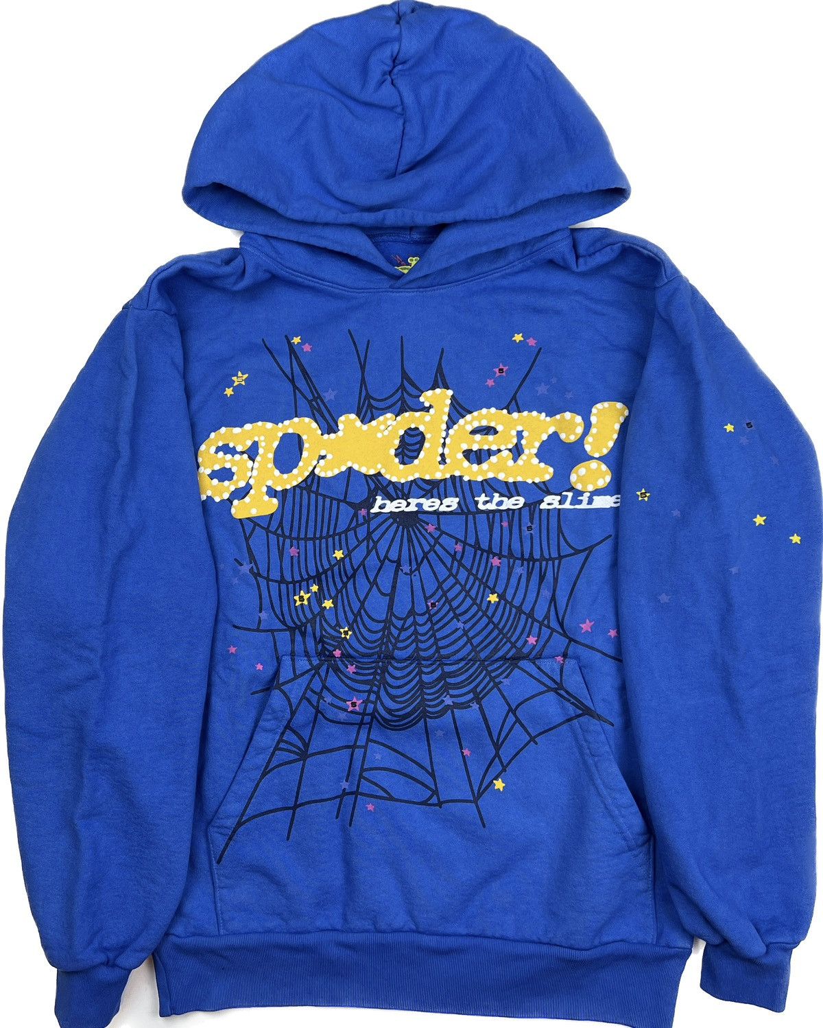 Sp5der Sp5der TC Blue Hoodie | Grailed