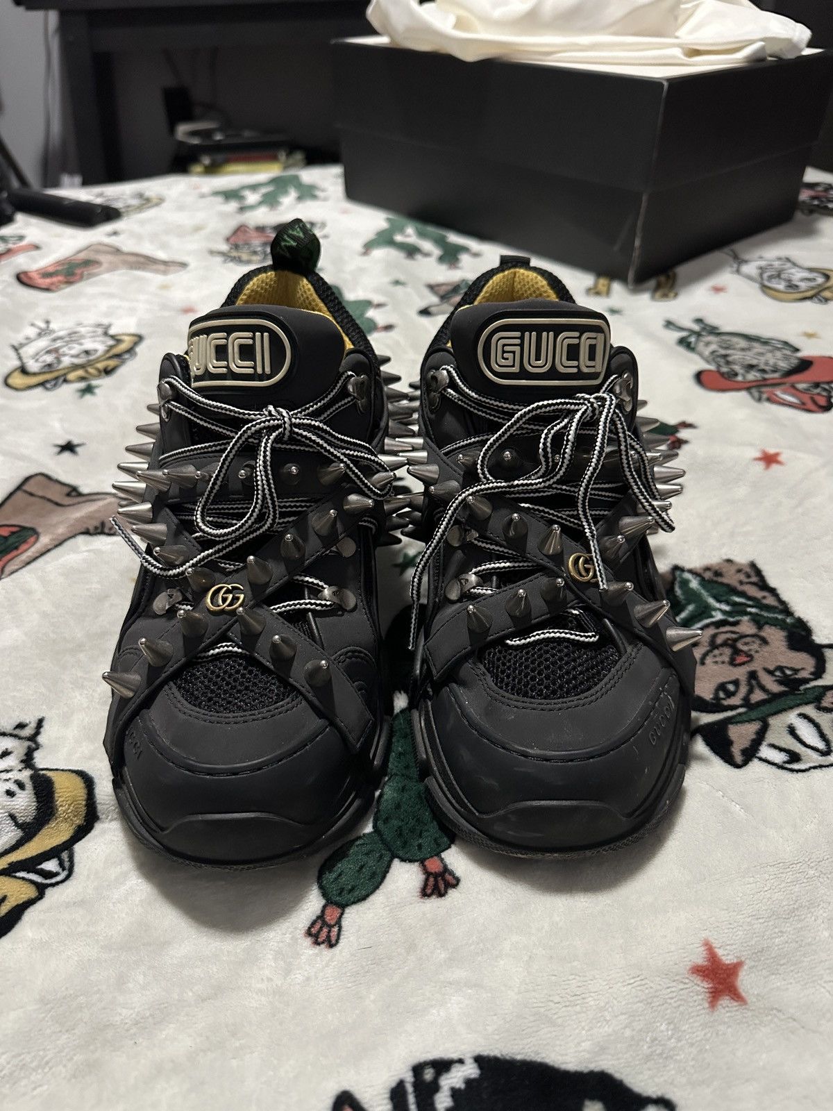 Gucci Flashtrek Spiked Sneakers | Grailed