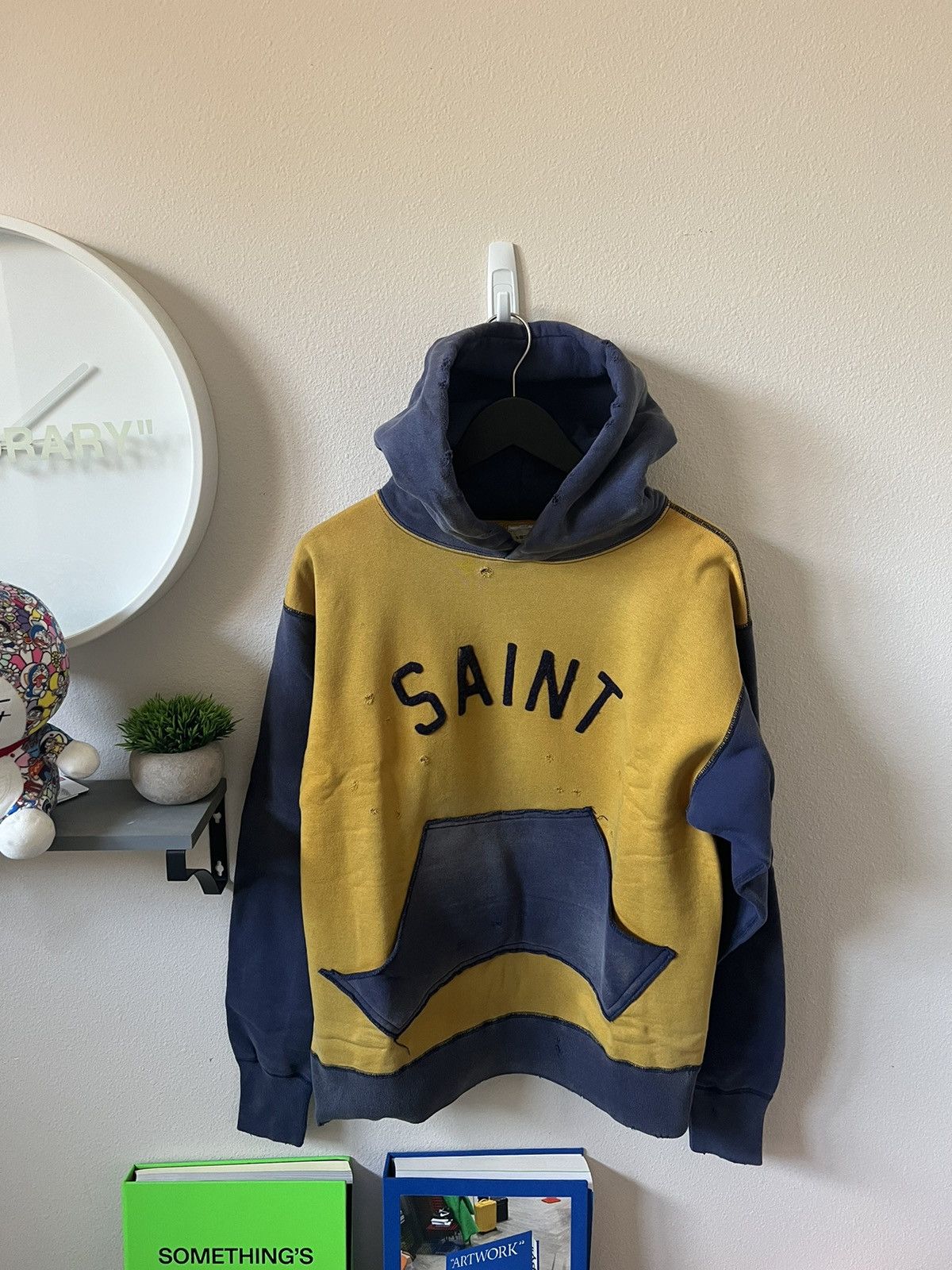 Vintage Saint Michael Felt Holy Relics Embroidered Hoodie | Grailed