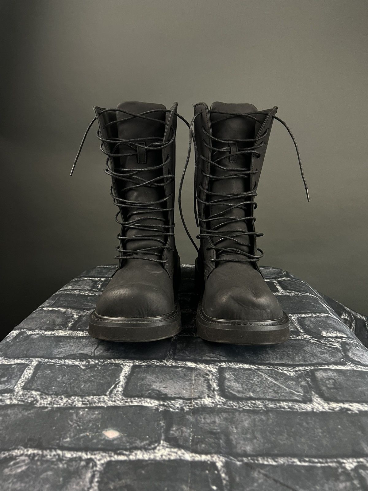 Designer × Luxury × Streetwear Big Black Platform Boots | Grailed